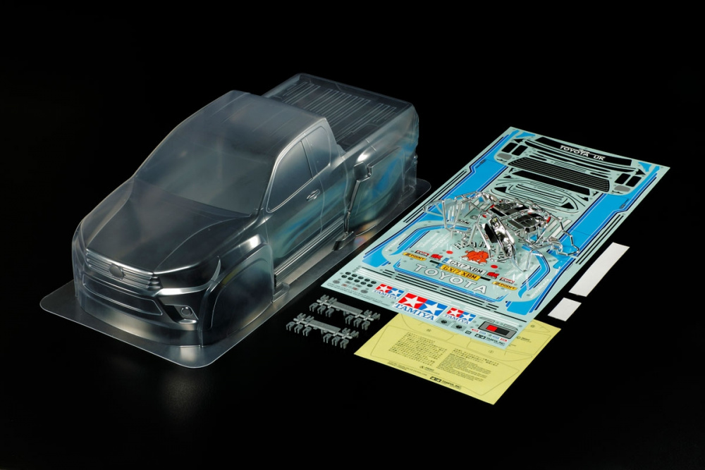Tamiya 51611 1/10 Toyota Hilux Extra Cab Clear Body Set - Løten RC Shop AS