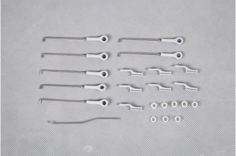 FMSPW109 - Linkage Rod Set 80mm Futura - Løten RC Shop AS