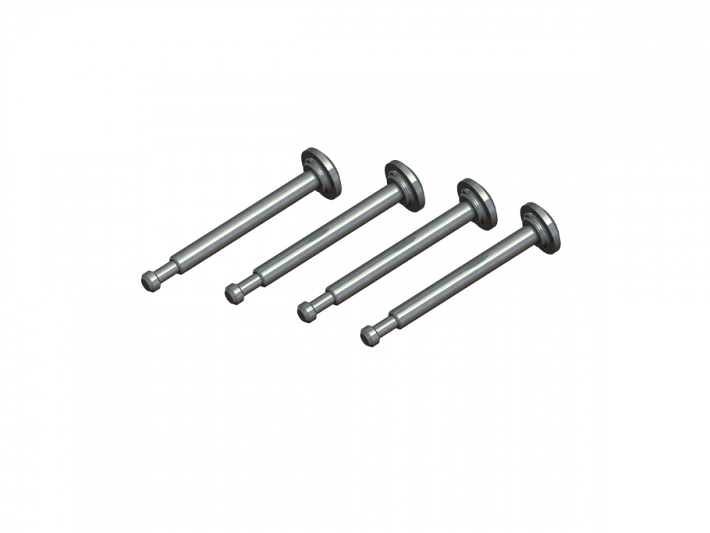 ARA713032 - Shock Mount Pin 3x33mm Silver (4) - Løten RC Shop AS
