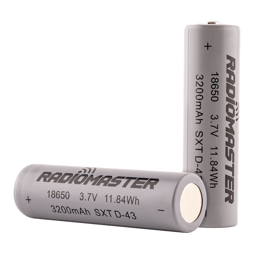 RadioMaster 18650 2500mAh 3.7V Li-Ion 2stk - Løten RC Shop AS
